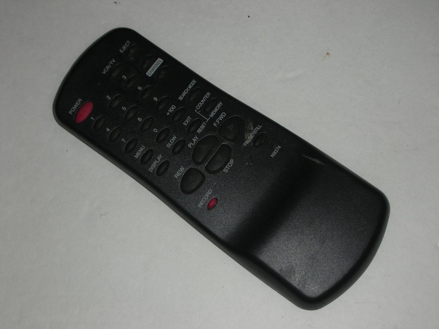 N9374 VCR VHS Video Cassette Recorder Remote Controller Genuine ...