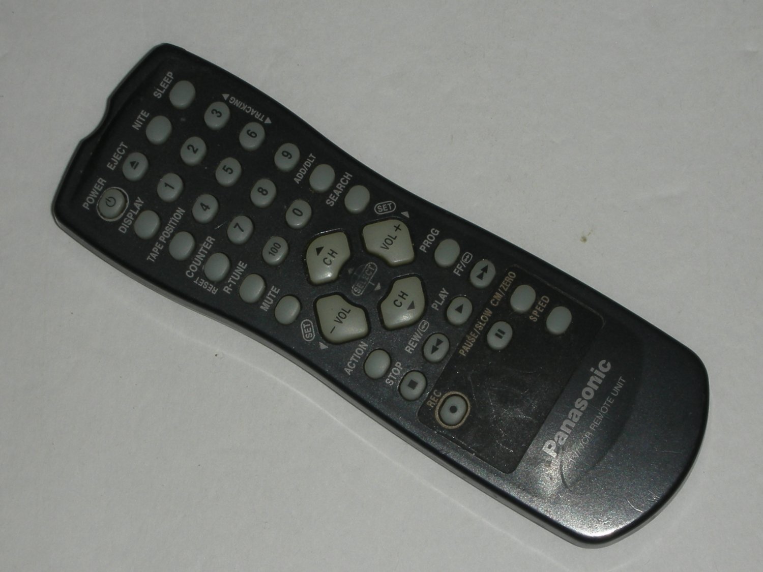 Panasonic LSSQ0280 TV VCR Universal Remote Controller Genuine Original OEM