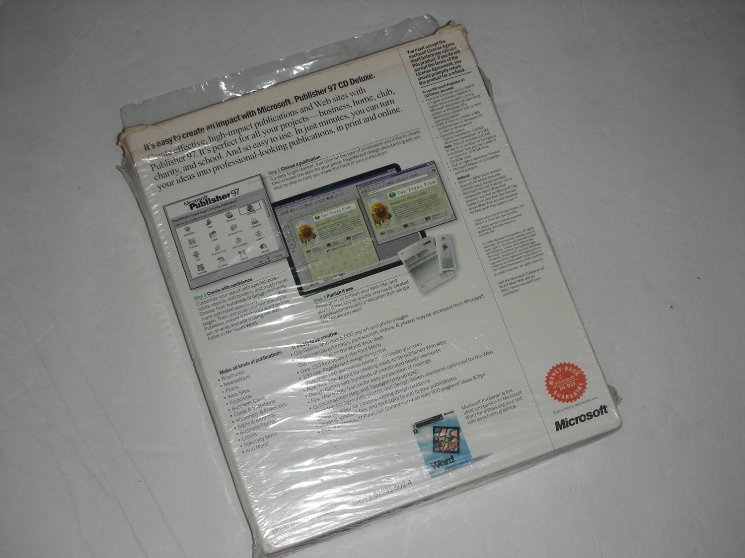 Microsoft Publisher 97 CD Deluxe Vintage Retro Museum Quality Software ...