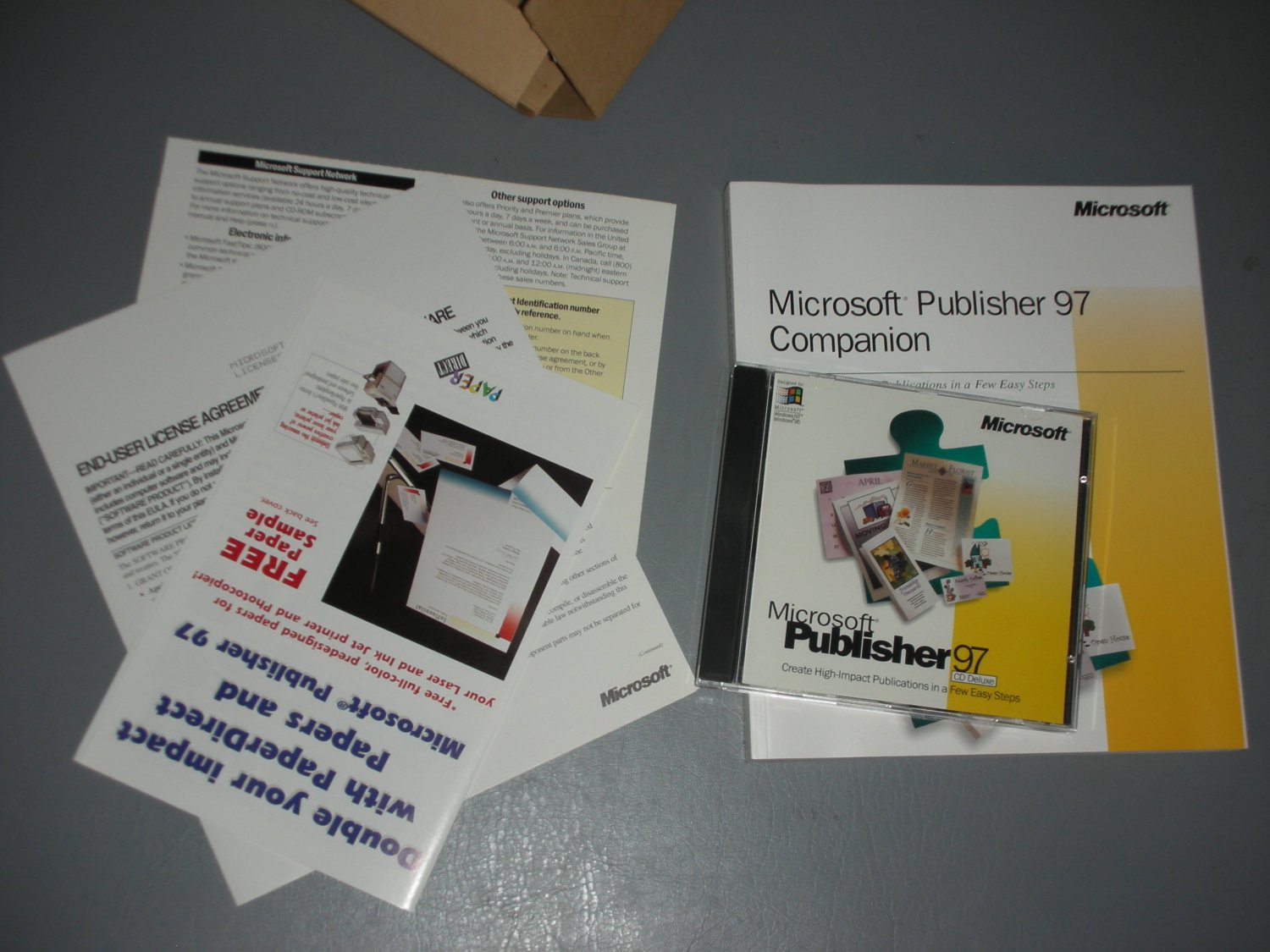 Microsoft Publisher 97 CD Deluxe Vintage Retro Museum Quality Software ...
