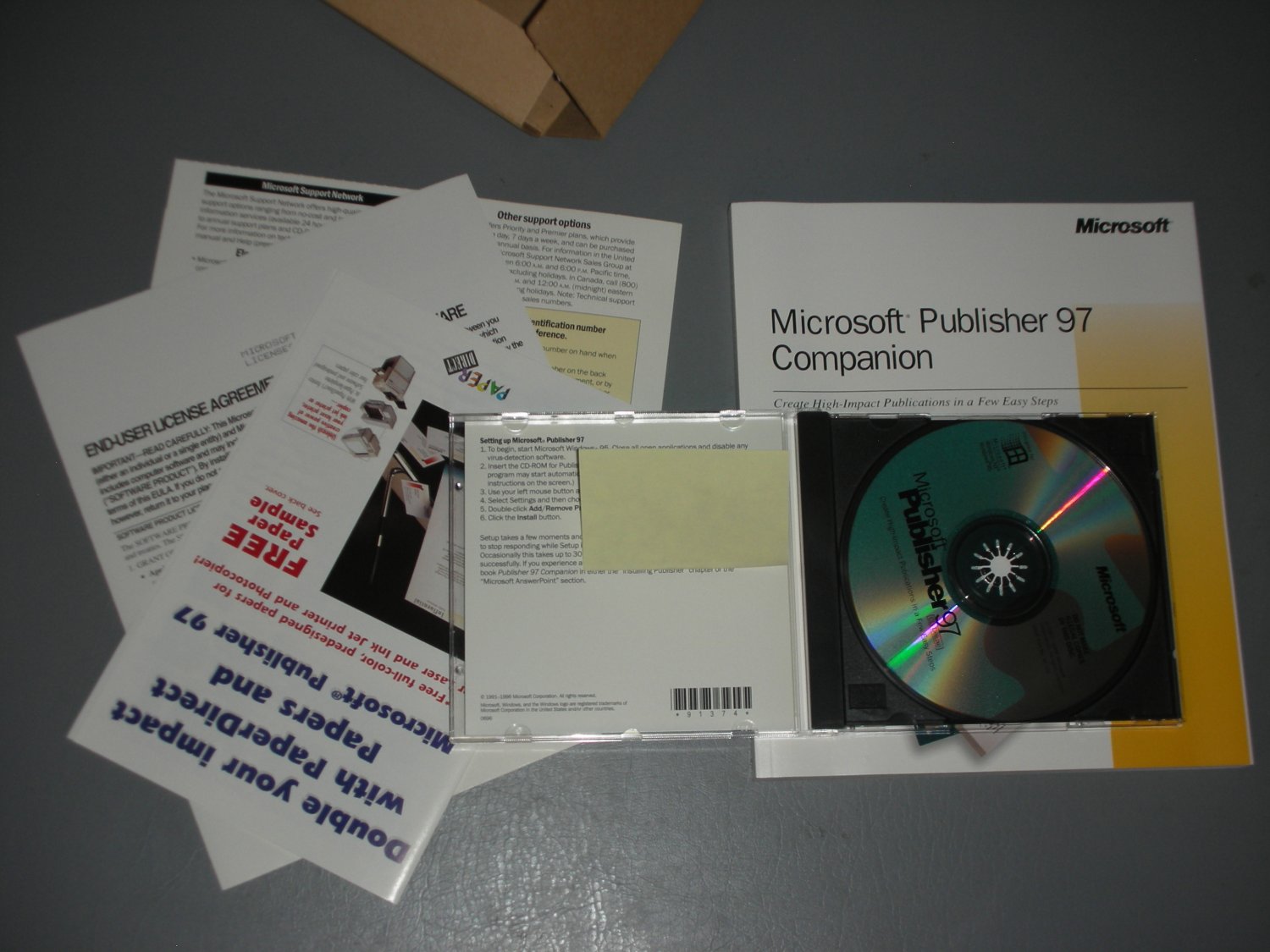 Microsoft Publisher 97 CD Deluxe Vintage Retro Museum Quality Software ...