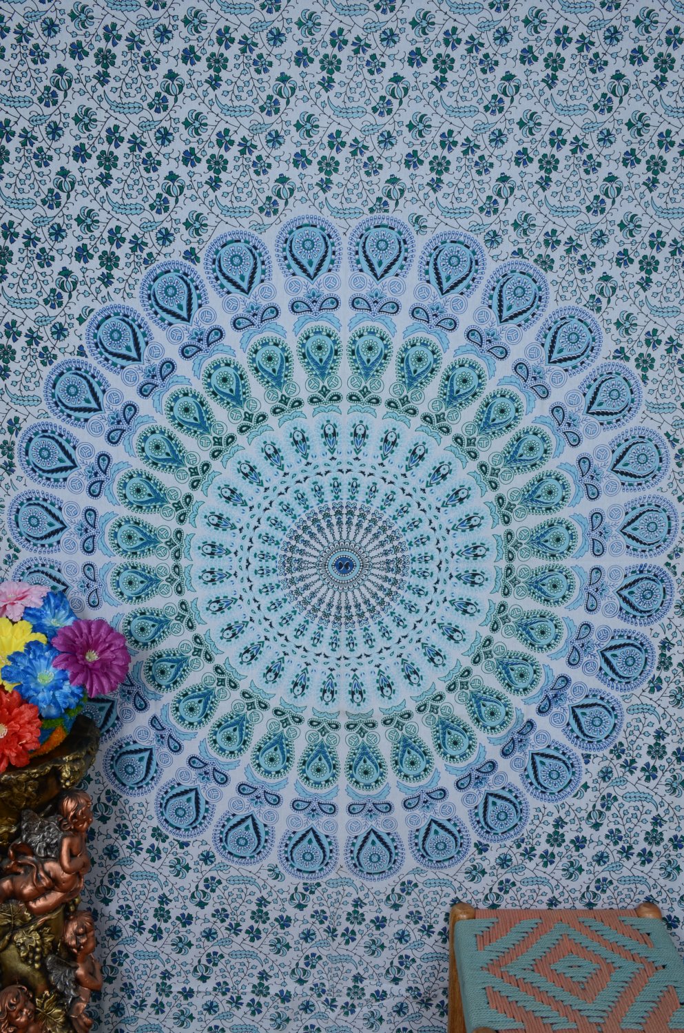 Mandala tapestry wall hanging