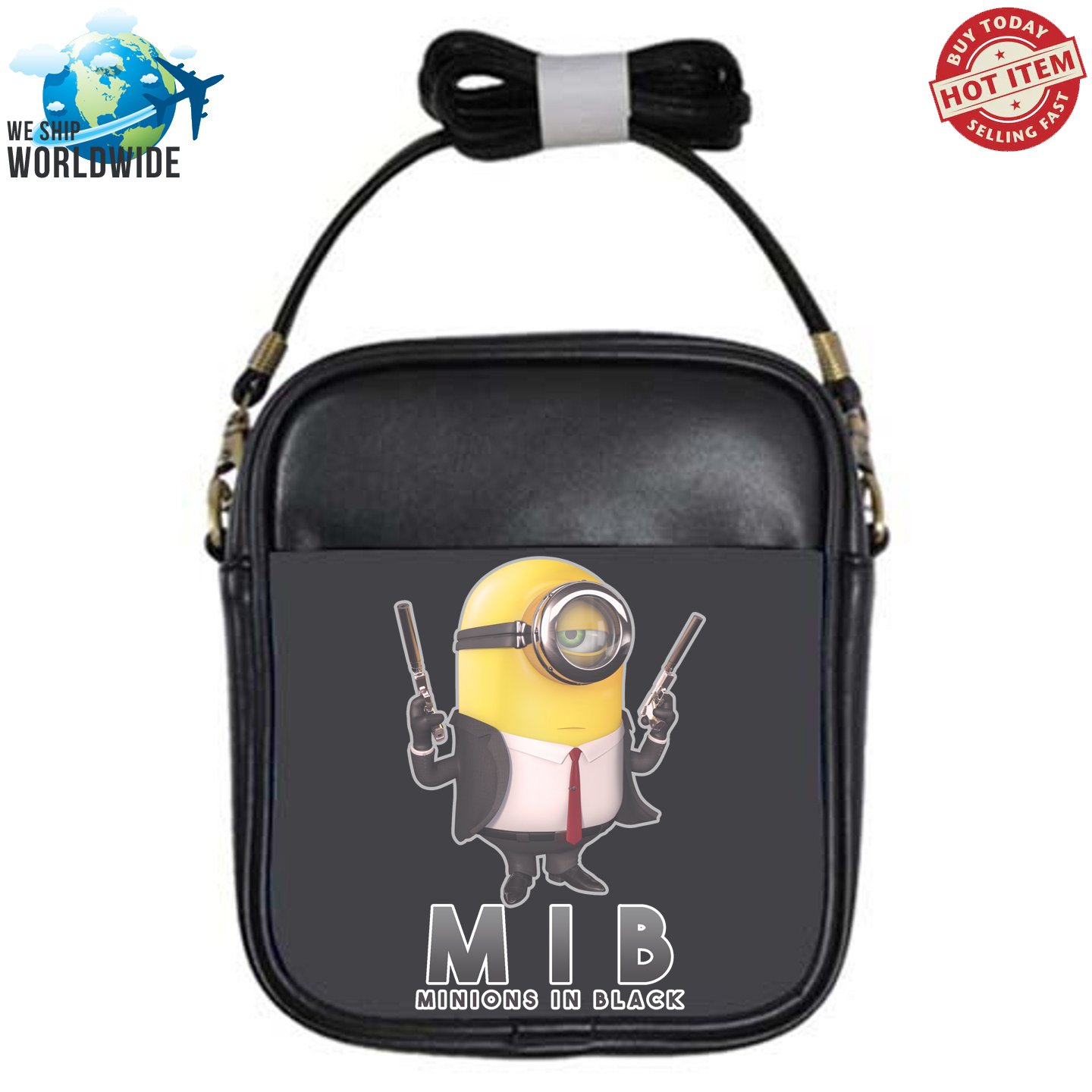 5 MINIONS, DESPICABLE ME, MIB sling bags