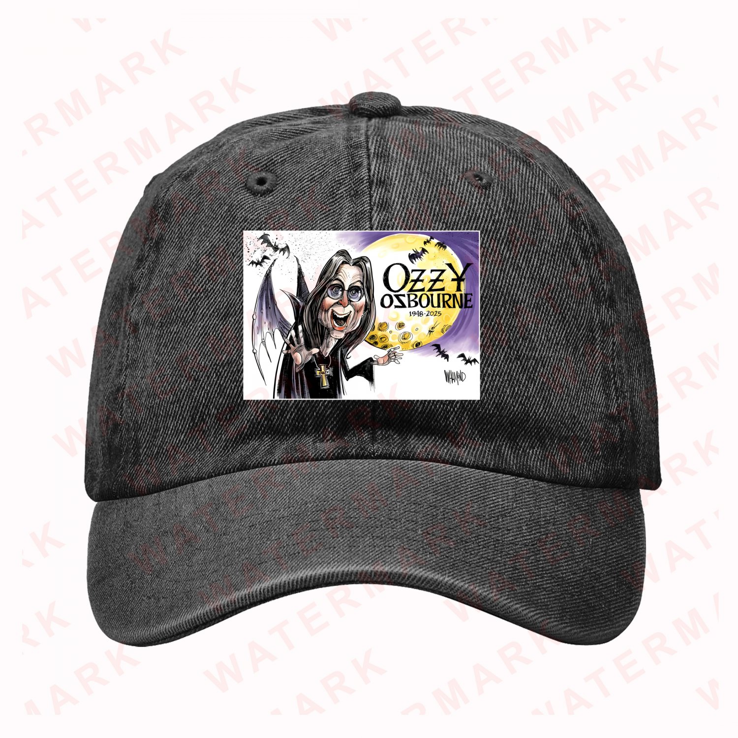 2 R.I.P OZZY OSBOURNE Denim Hat Cap