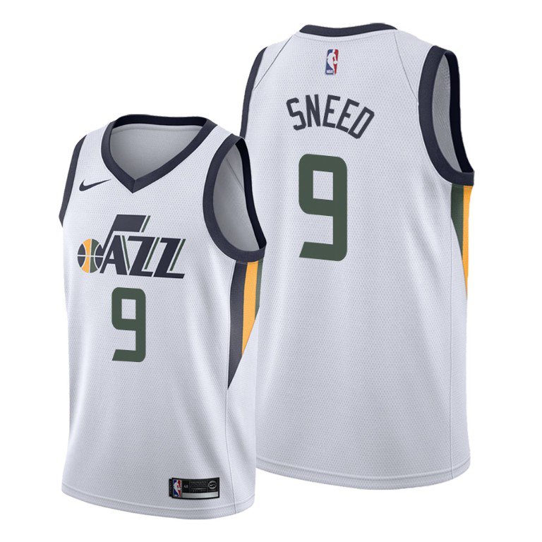 Jazz #9 Xavier Sneed White 2022 Classic Edition Jersey