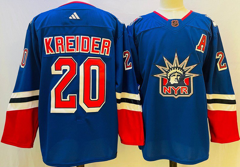 jerseys New York Rangers #20 Chris Kreider 2023 Reverse Jersey Blue
