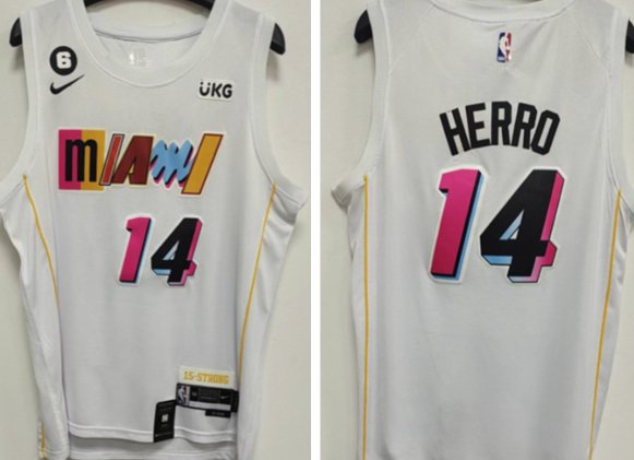Miami Heat #14 Tyler Herro 2022-23 City Jersey White