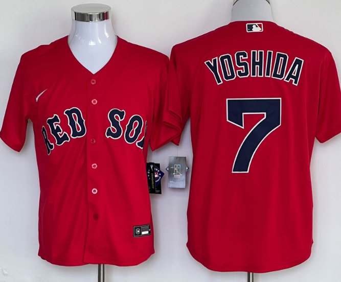 Boston Red Sox #7 Masataka Yoshida Cool Base Jersey Red