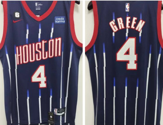 Houston Rockets #4 Jalen Green 2022-2023 City Jerseys Blue