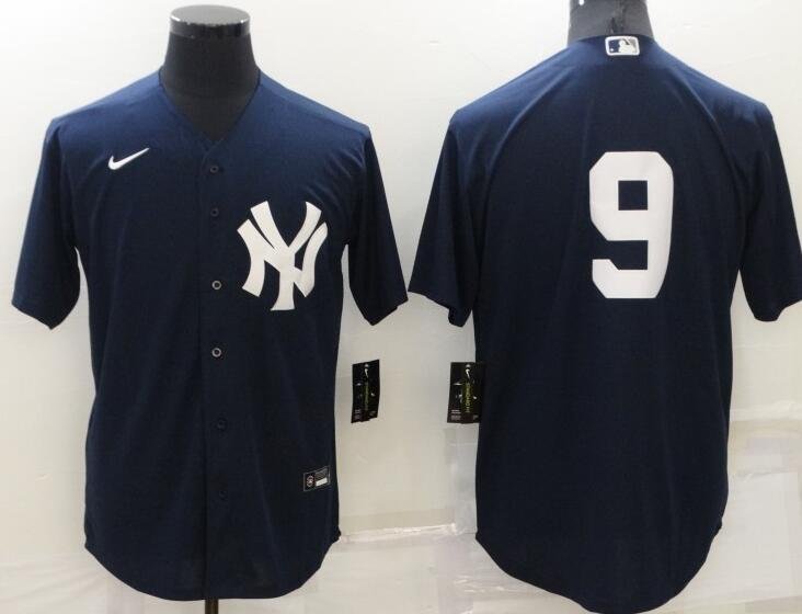 Nike New York Yankee #9 Cool Base Jersey Blue