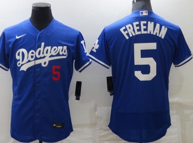 Los Angeles Dodgers #5 Freddie Freeman Flexbase Jersey Blue