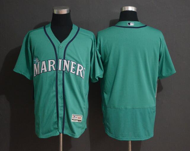 Seattle Mariners Blank Flex Base Baseball Jersey Green