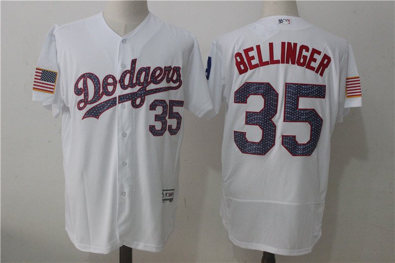 Los Angeles Dodgers 35 Cody Bellinger Flexbase Baseball Jersey White star
