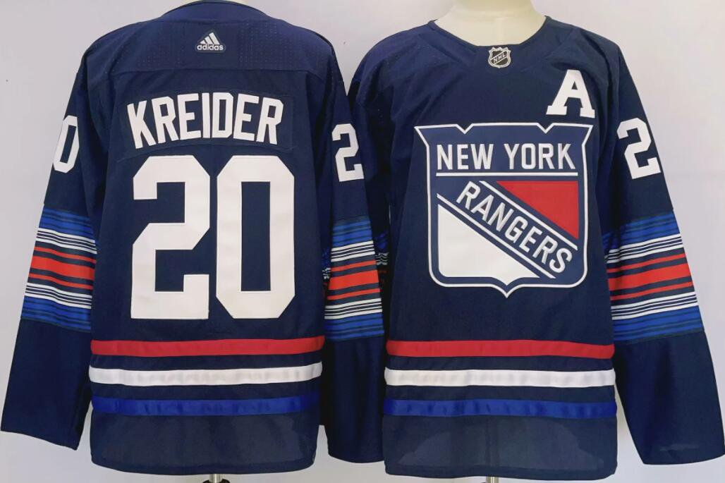 New York Rangers #20 Chris Kreider 2024 Alternate Jersey Navy Blue