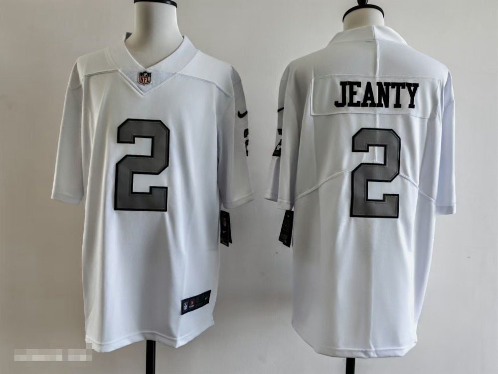 Las Vegas Raiders #2 Ashton Jeanty Color Rush JerseysWhite