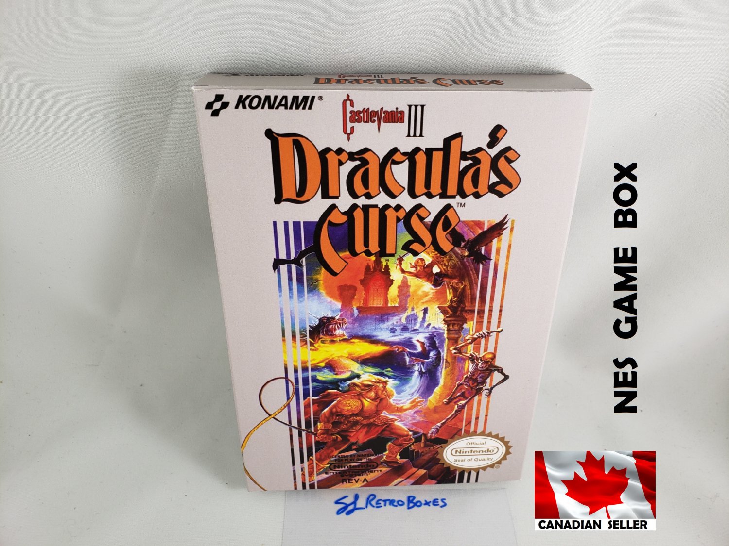 CASTLEVANIA 3 DRACULA'S CURSE - NES, Nintendo Custom BOX optional w ...