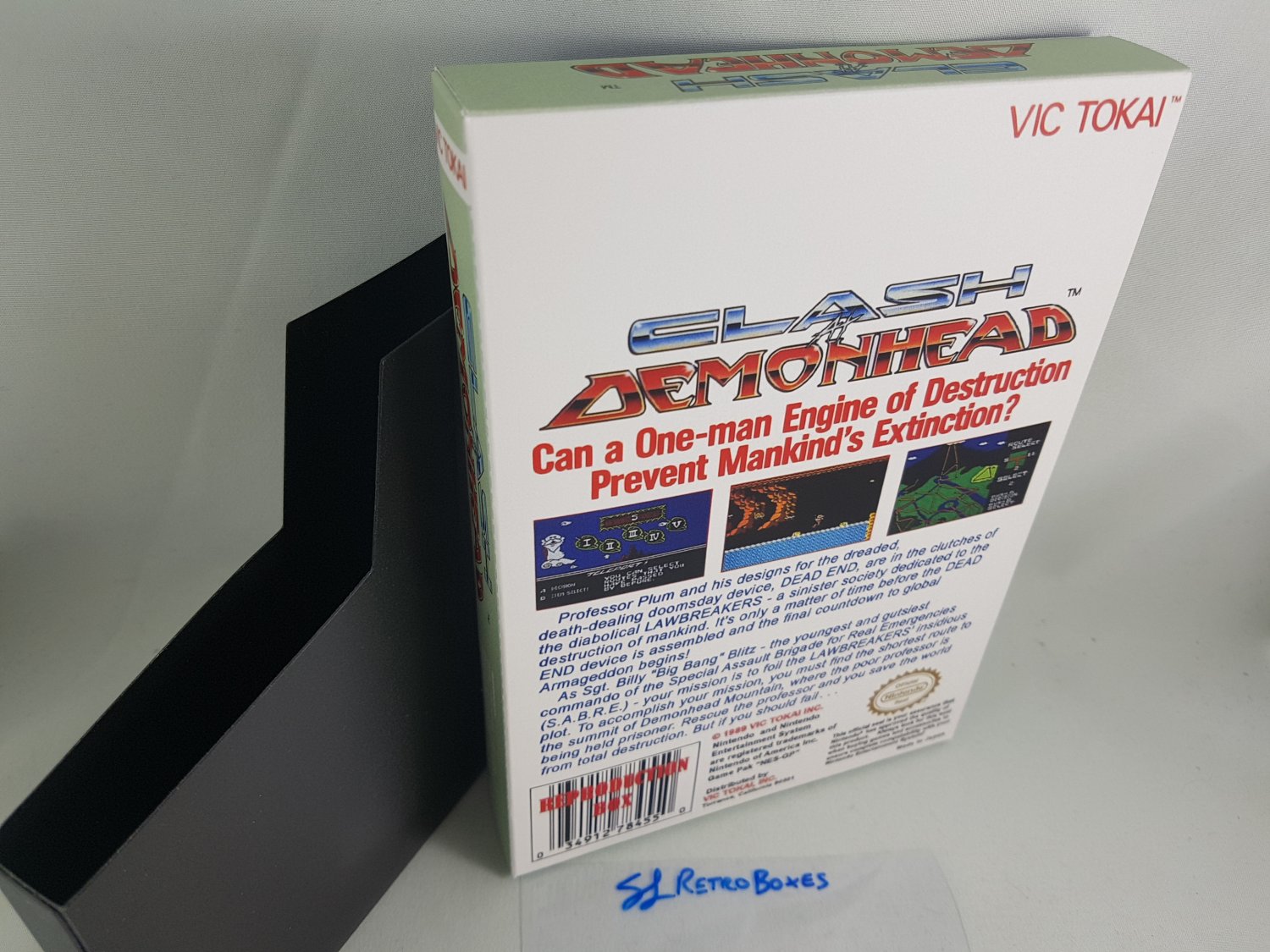 CLASH AT DEMONHEAD - NES, Nintendo Custom BOX optional w/ Dust Cover ...
