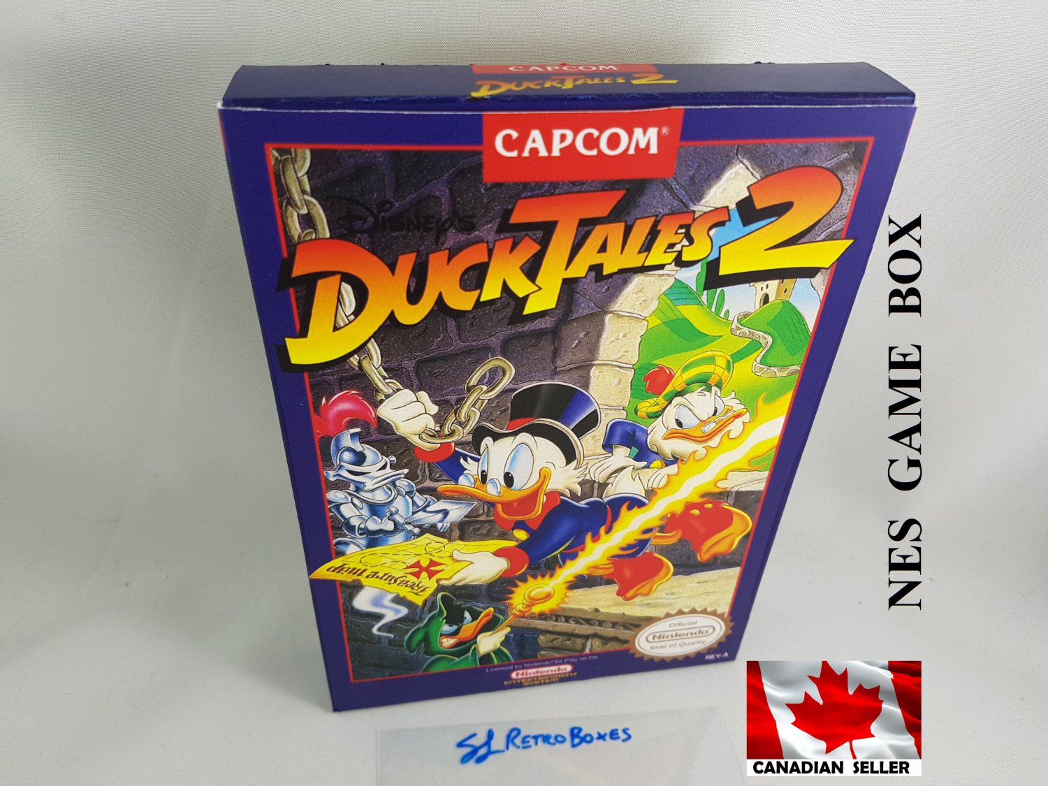 DUCKTALES 2 - NES, Nintendo Custom Replacement BOX optional w/ Dust ...