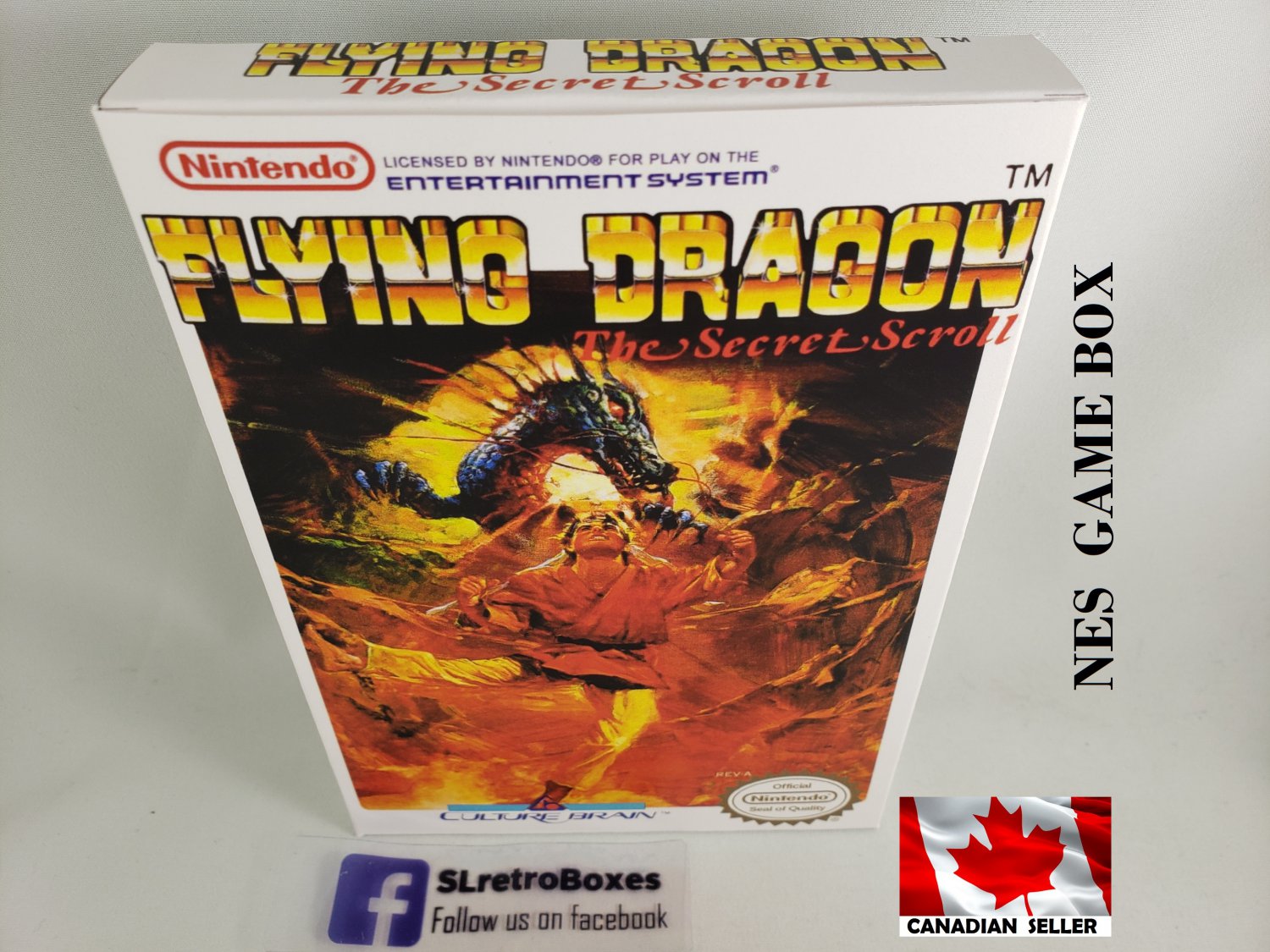 FLYING DRAGON THE SECRET SCROLL - NES, Nintendo Custom BOX optional w ...