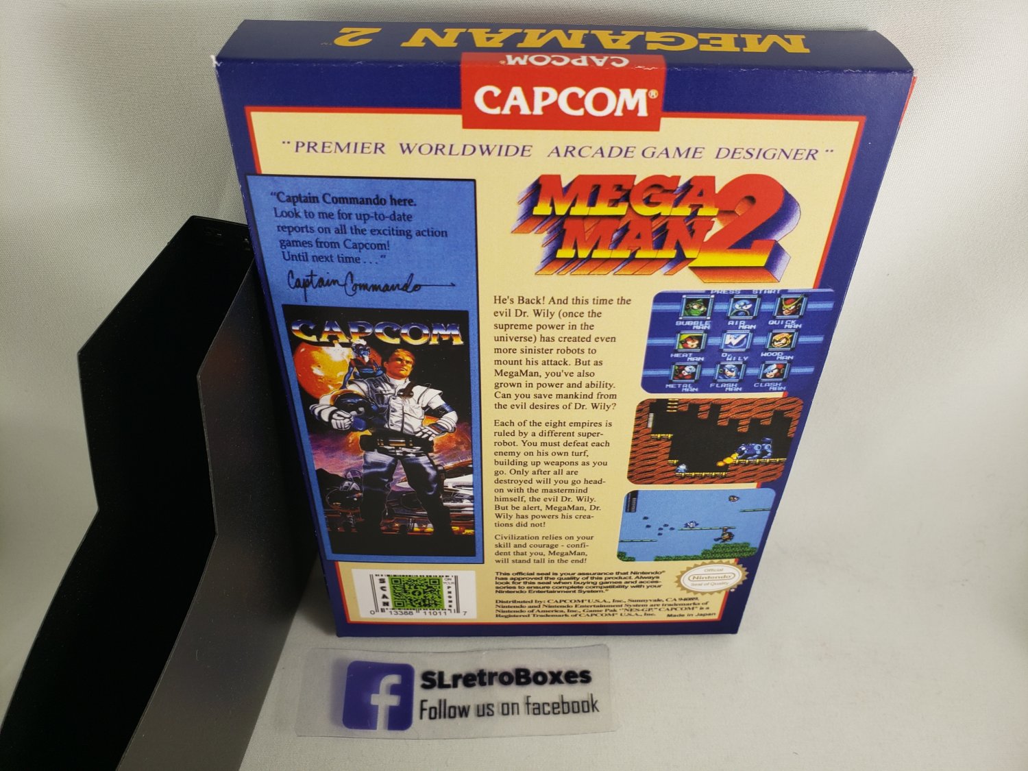 MEGA MAN 2 - NES, Nintendo Custom replacement BOX optional w/ Dust ...