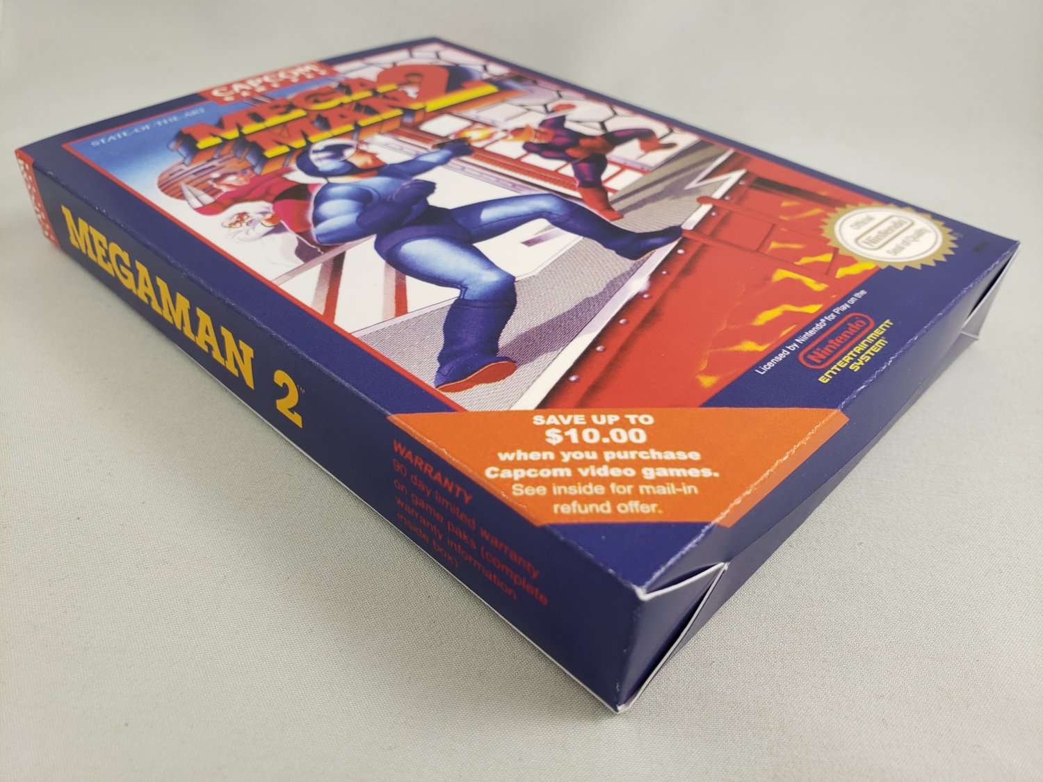MEGA MAN 2 - NES, Nintendo Custom replacement BOX optional w/ Dust ...