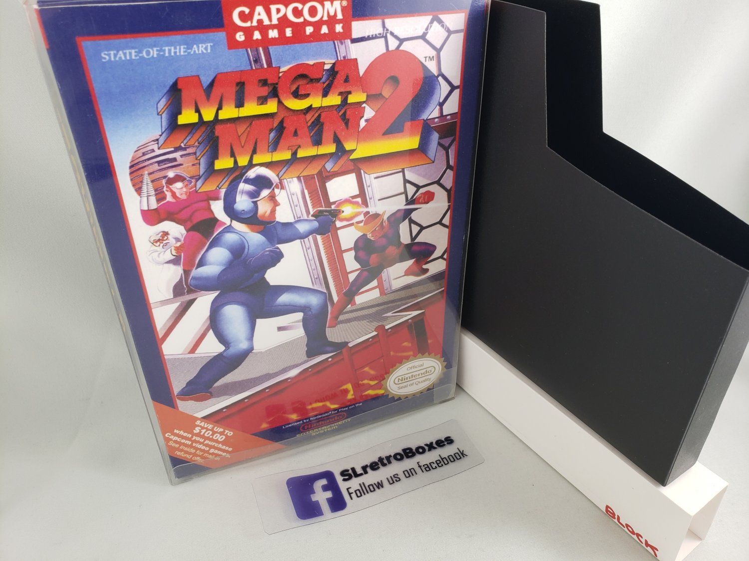 MEGA MAN 2 - NES, Nintendo Custom replacement BOX optional w/ Dust ...