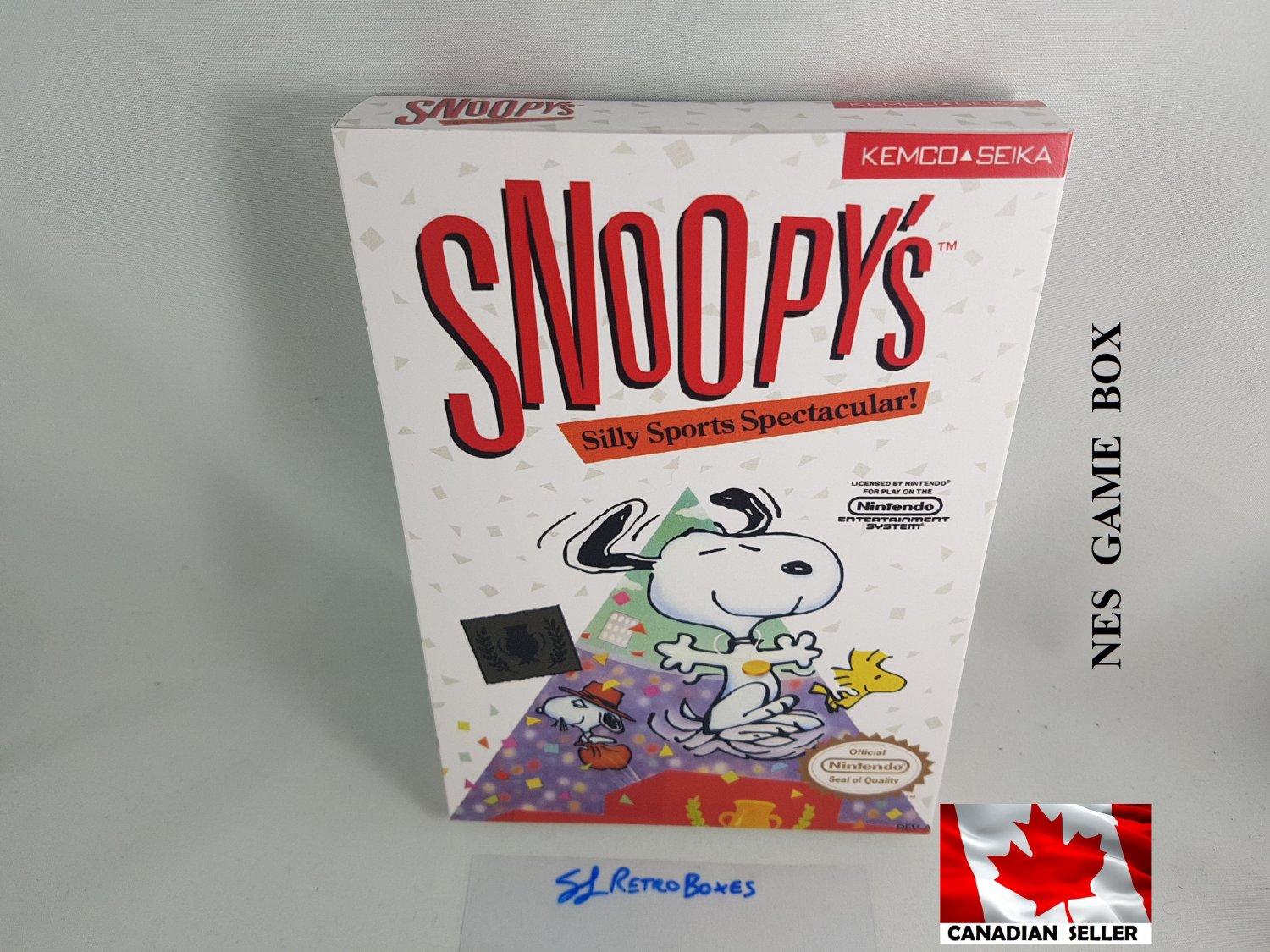 SNOOPY'S SILLY SPORTS SPECTACULAR - NES, Nintendo Custom BOX optional w ...
