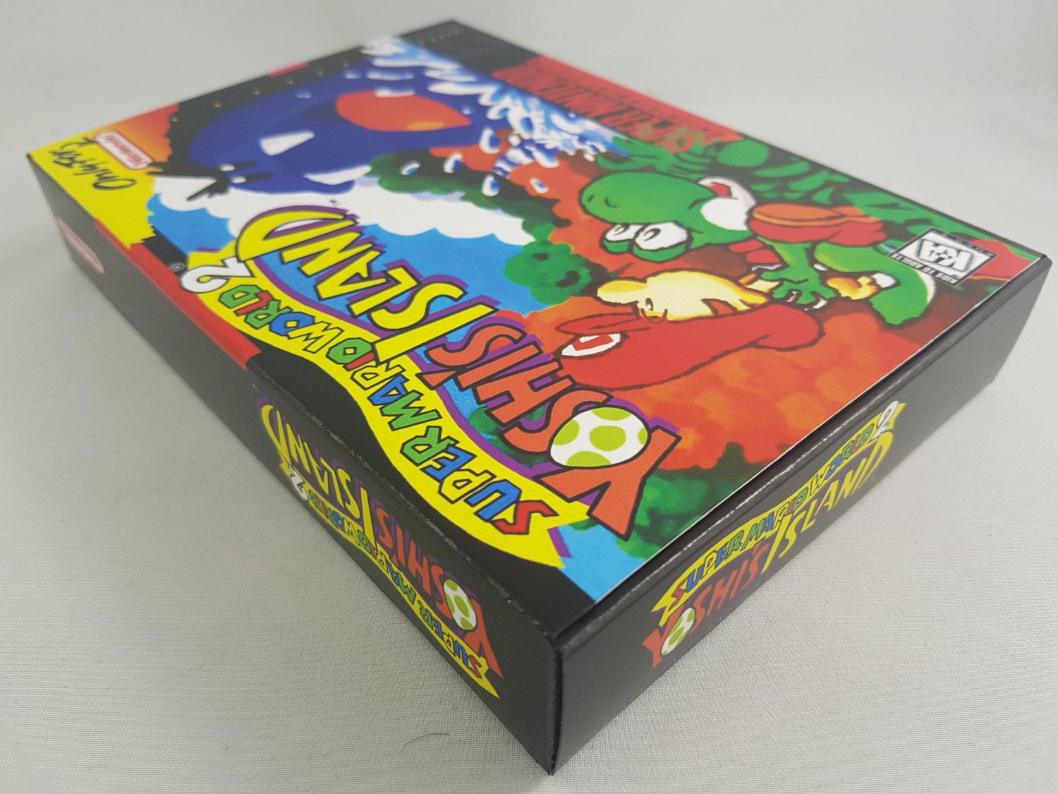 YOSHI'S ISLAND SUPER MARIO WORLD 2 - SNES, Super Nintendo Custom Box w ...
