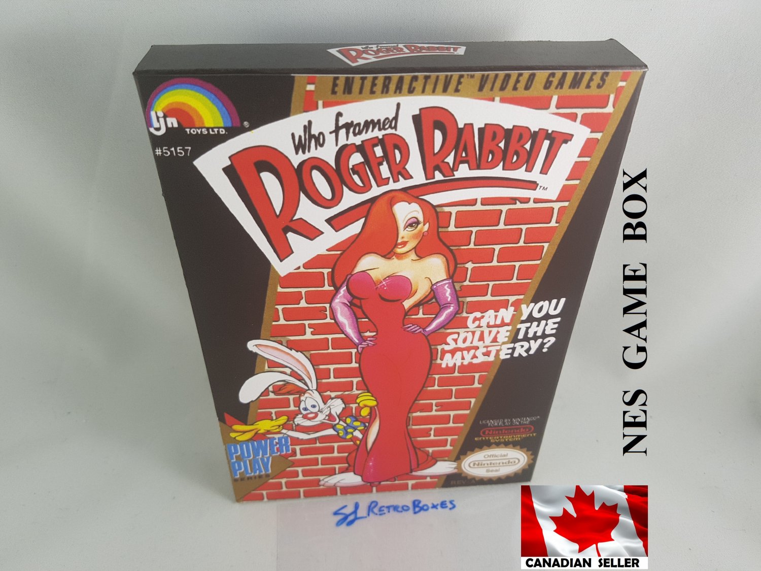 WHO FRAMED ROGER RABBIT? - NES, Nintendo Custom replica BOX optional w ...