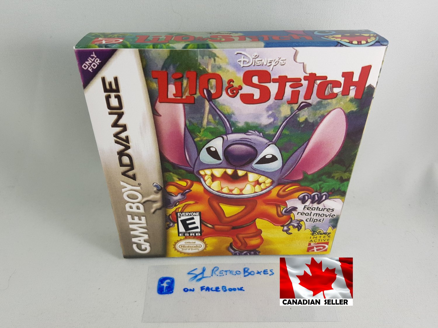 LILO & STITCH - Nintendo GBA Custom replacement Box optional w/ Insert ...