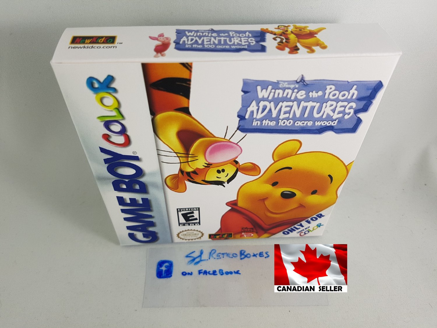 WINNIE THE POOH ADVENTURES GBC - Nintendo Game Boy Color Custom Box ...
