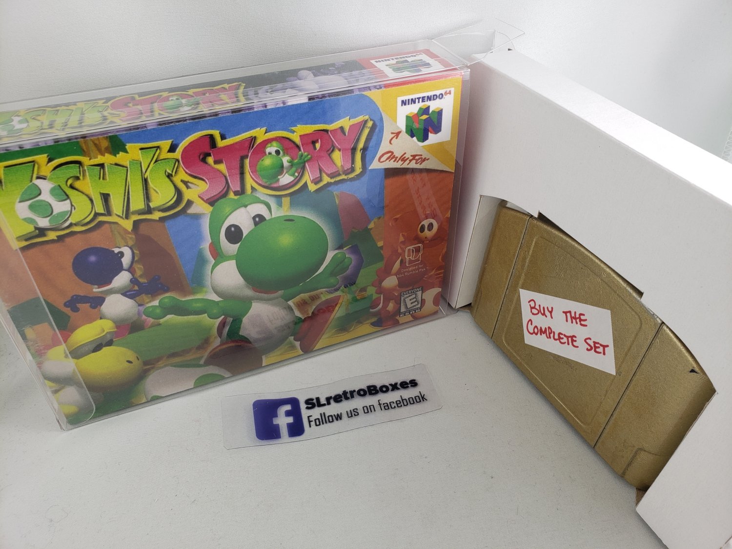 YOSHI'S STORY - N64, Nintendo64 Custom replacement Box optional w ...