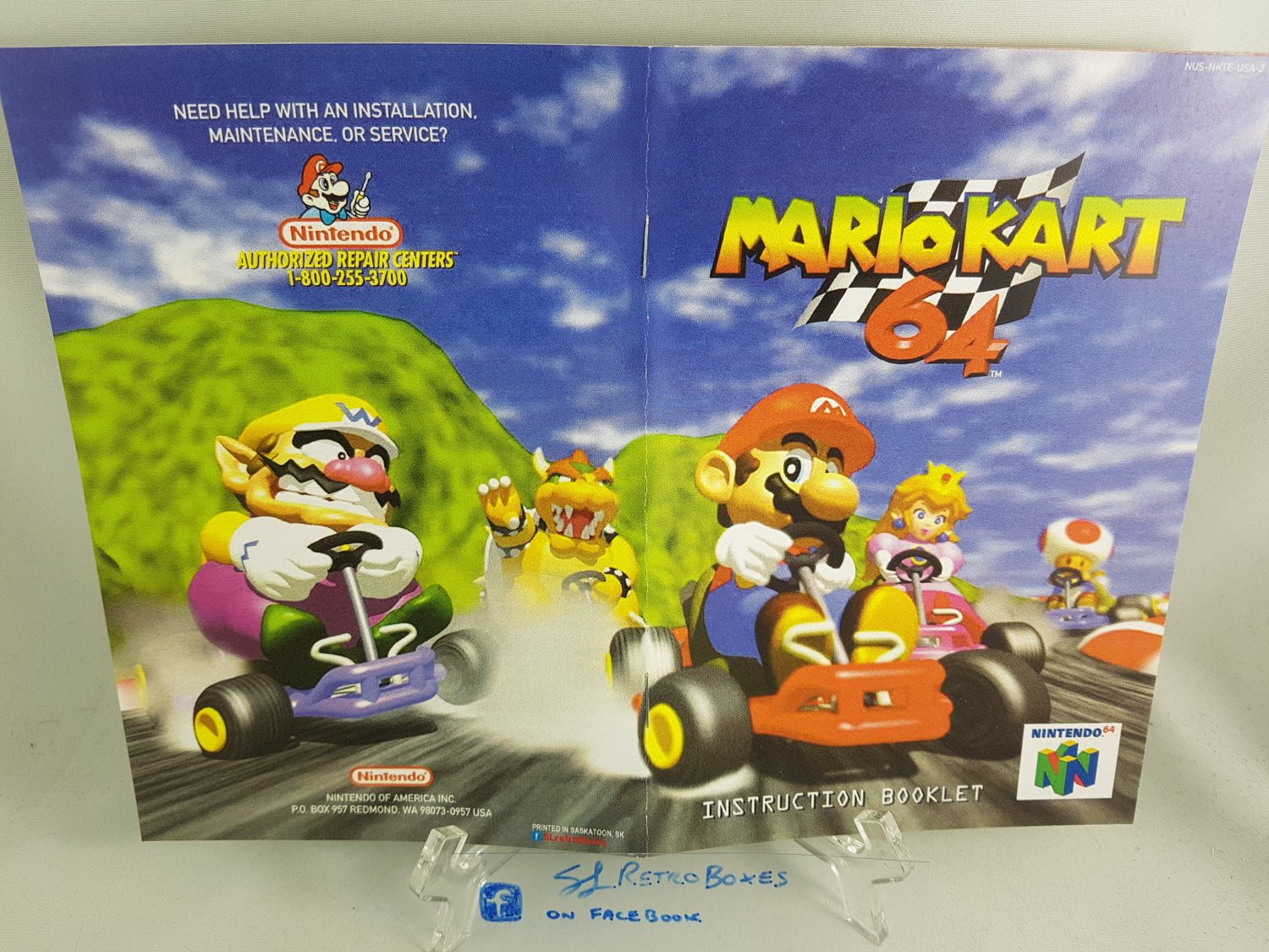 MANUAL N64 - MARIO KART 64 - Nintendo64 Replacement Instruction Manual ...