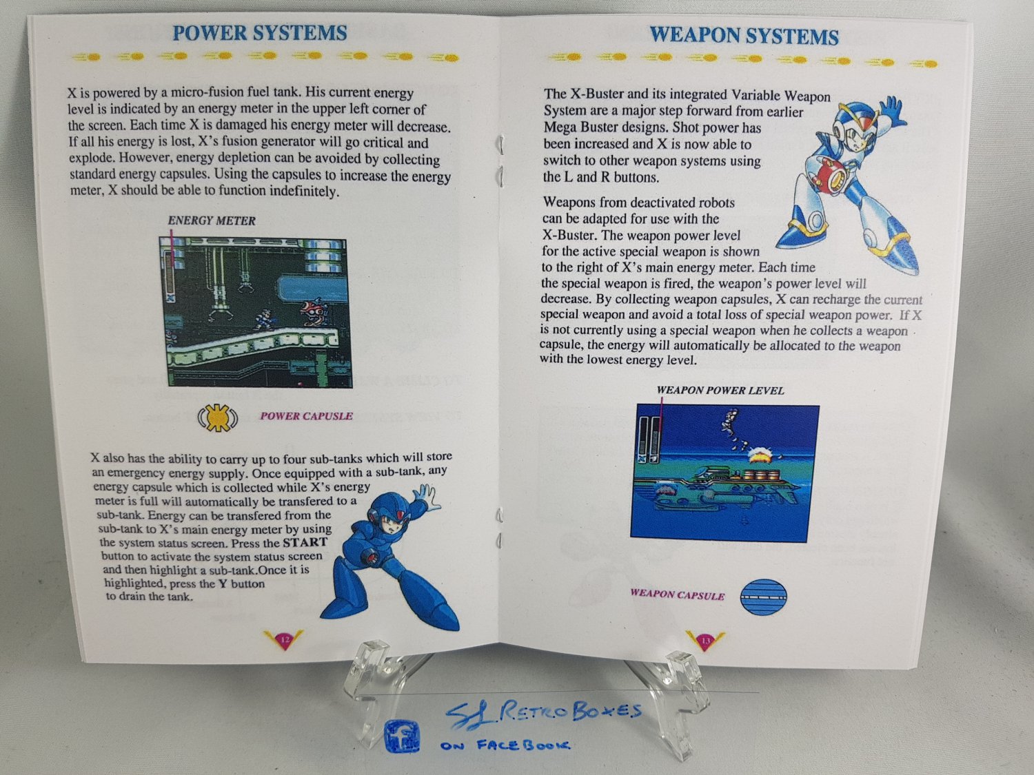 MANUAL SNES - MEGA MAN X - Super Nintendo Replacement Instruction ...
