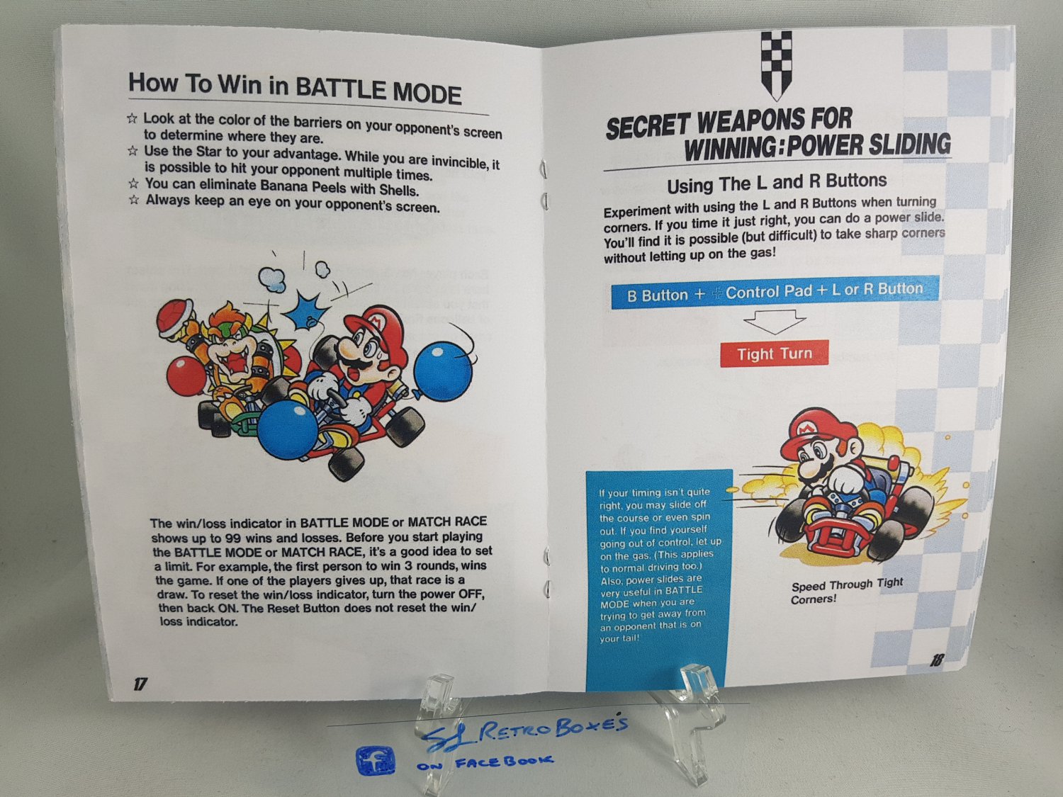 MANUAL SNES - SUPER MARIO KART - Super Nintendo Replacement Instruction ...