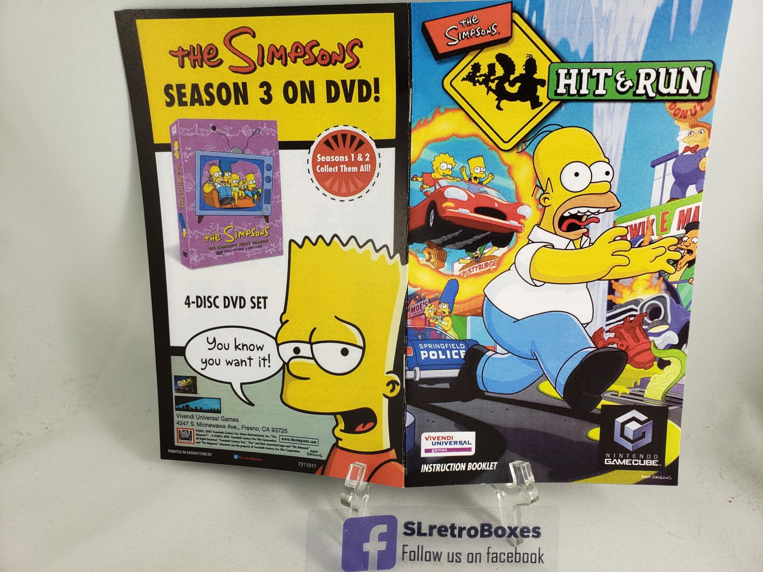 MANUAL GCN - SIMPSONS HIT AND RUN - Nintendo Gamecube Replacement ...