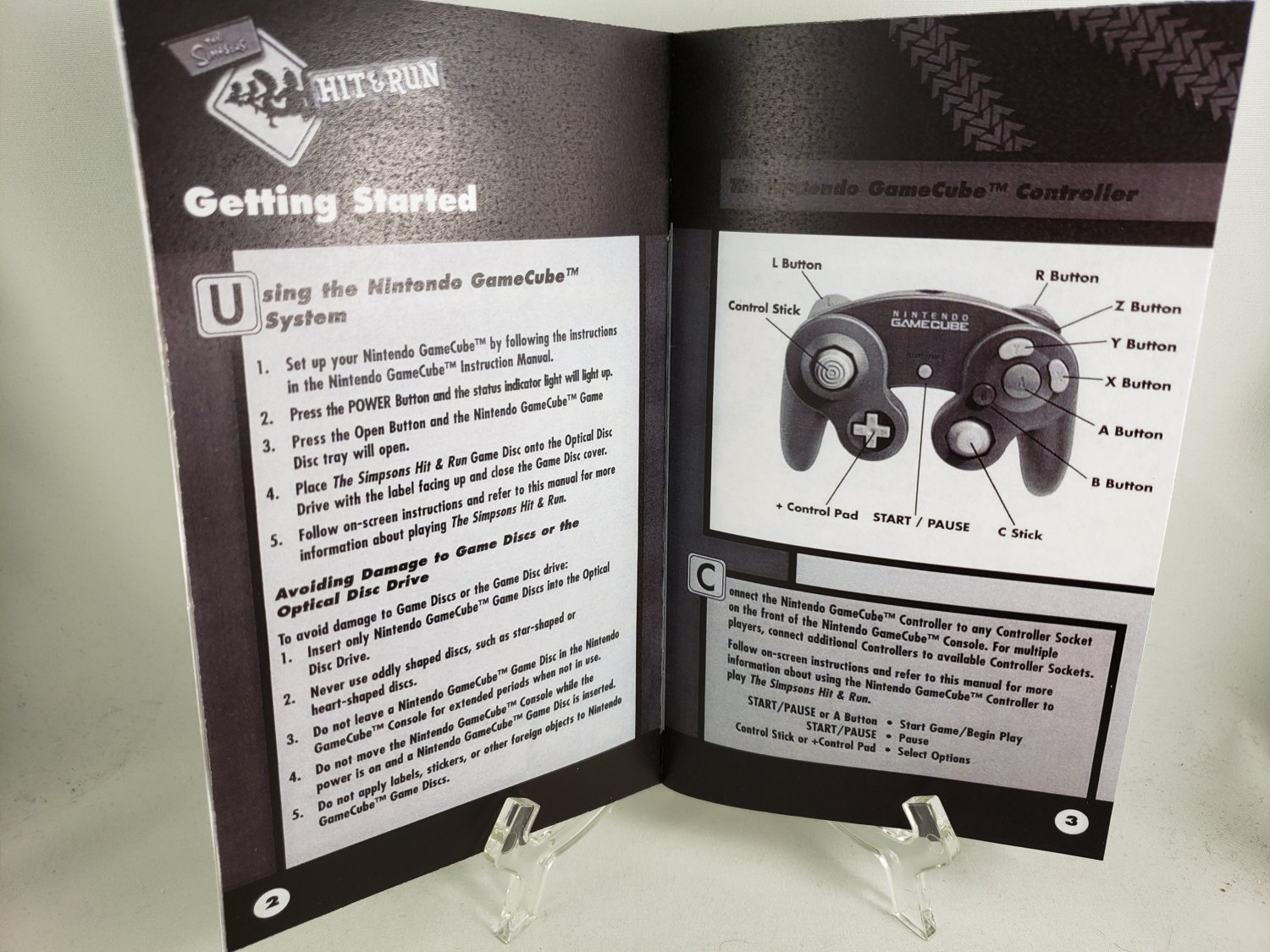 MANUAL GCN - SIMPSONS HIT AND RUN - Nintendo Gamecube Replacement ...