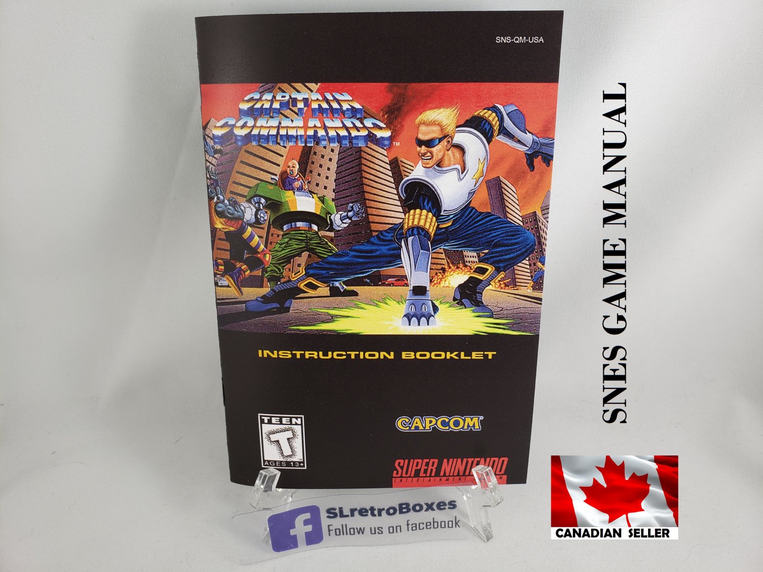 MANUAL SNES - CAPTAIN COMMANDO - Super Nintendo Replacement Instruction ...