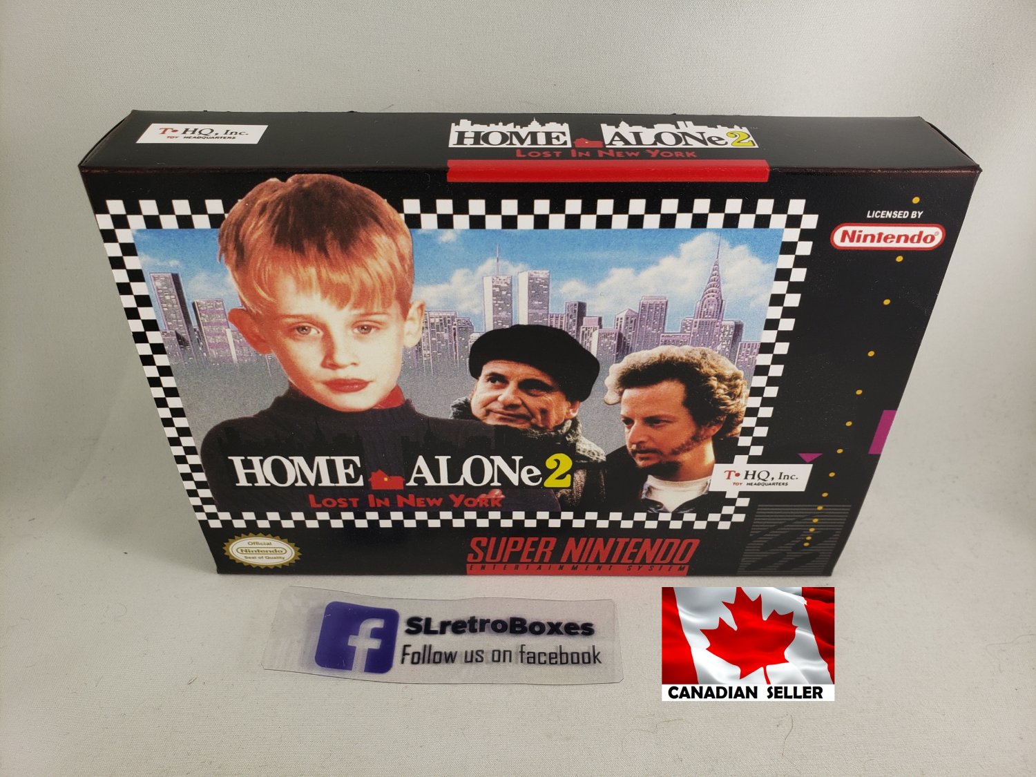 HOME ALONE 2 LOST IN NEW YORK - SNES, Super Nintendo Custom Box w ...