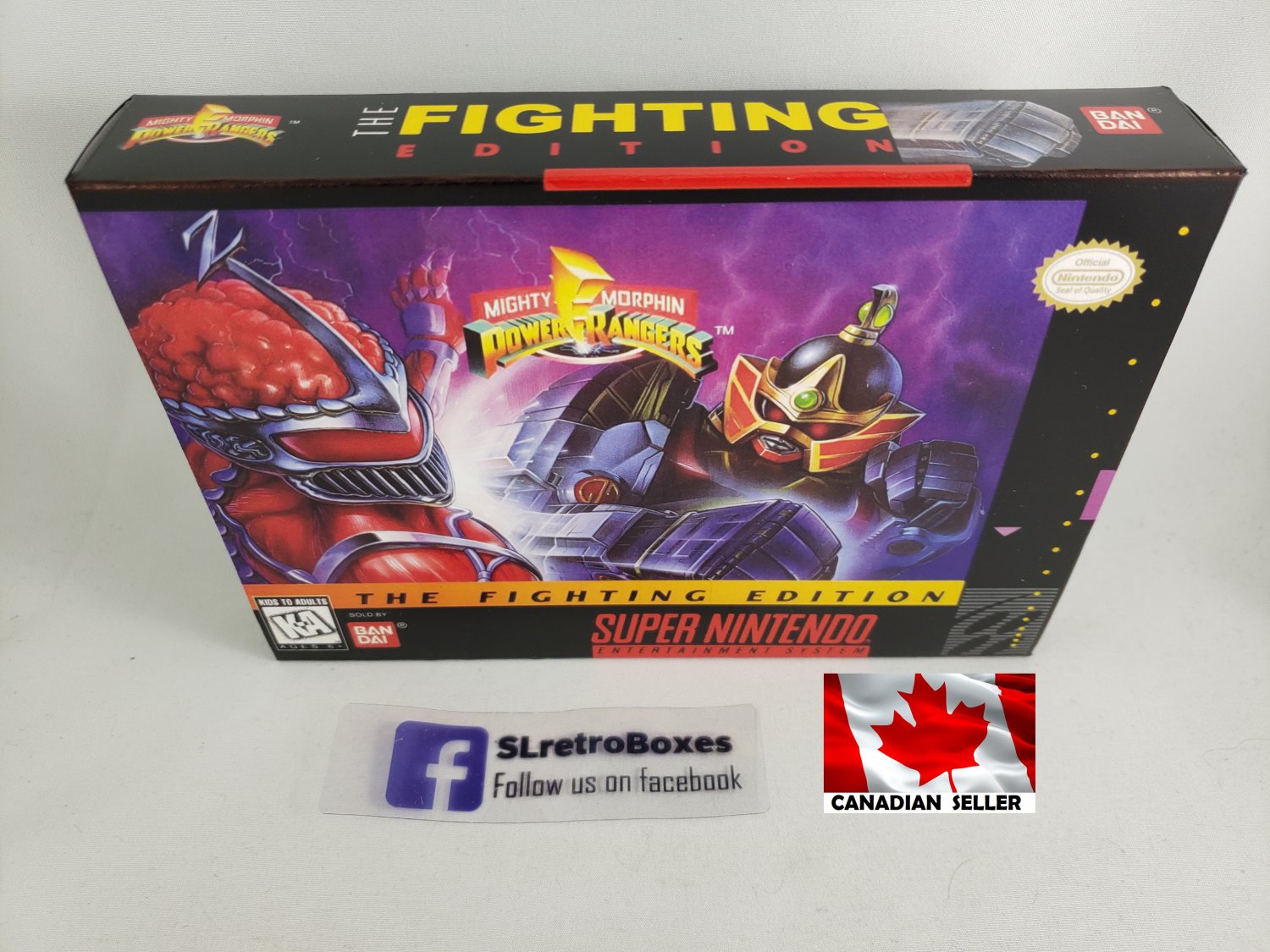 POWER RANGERS THE FIGHTING EDITION - SNES, Super Nintendo Box w/ Insert ...
