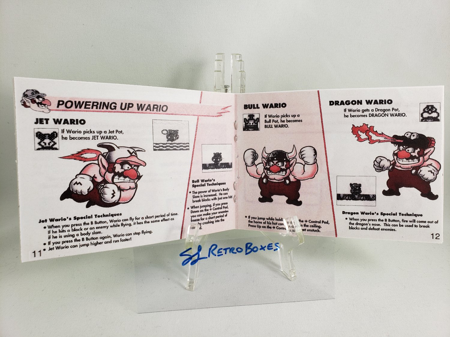 MANUAL GAME BOY - WARIO LAND: SUPER MARIO LAND 3 - Gameboy Replacement ...