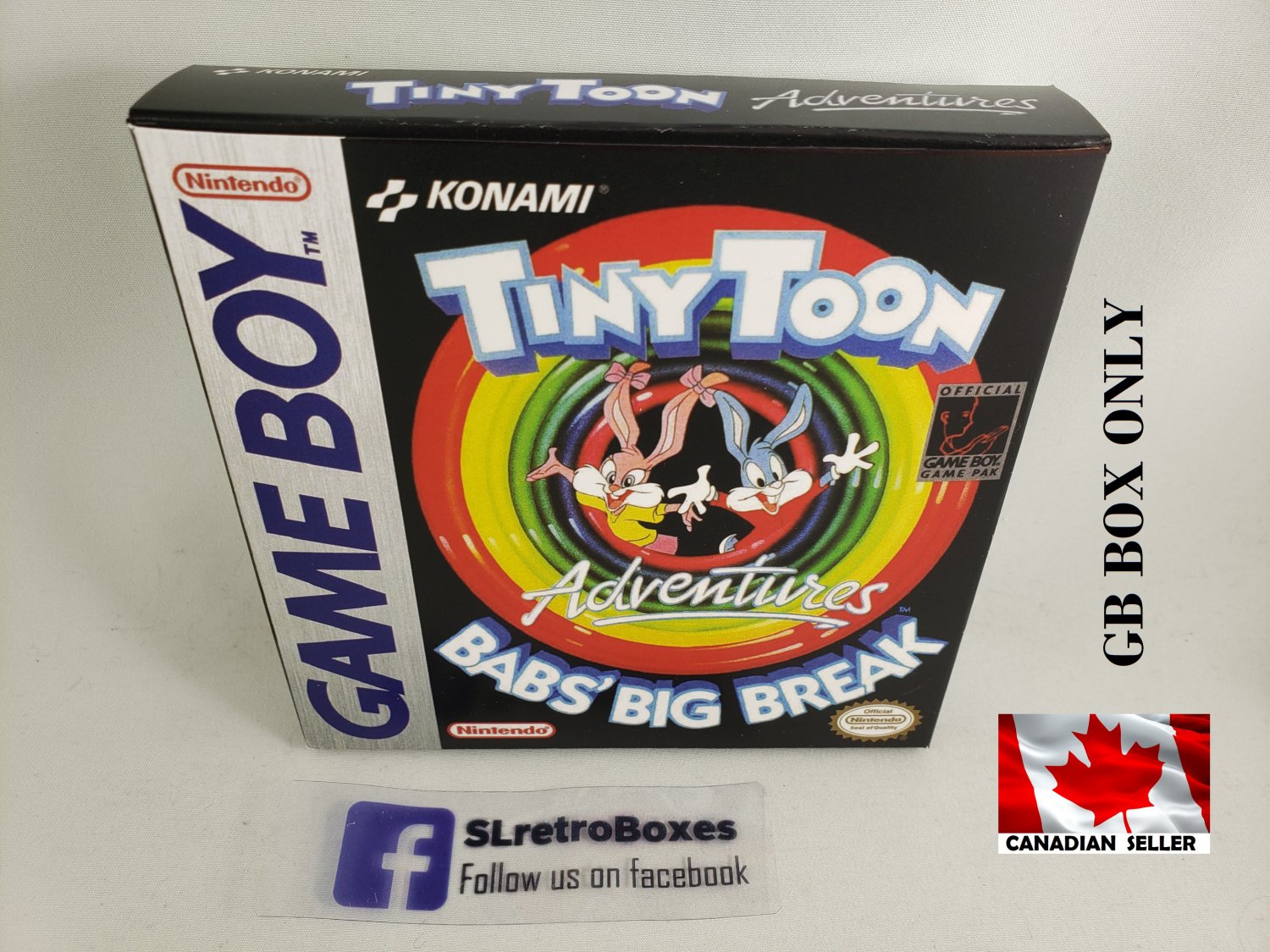 TINY TOON ADVENTURE: BAB'S BIG BREAK - Nintendo Game Boy Custom Box w ...