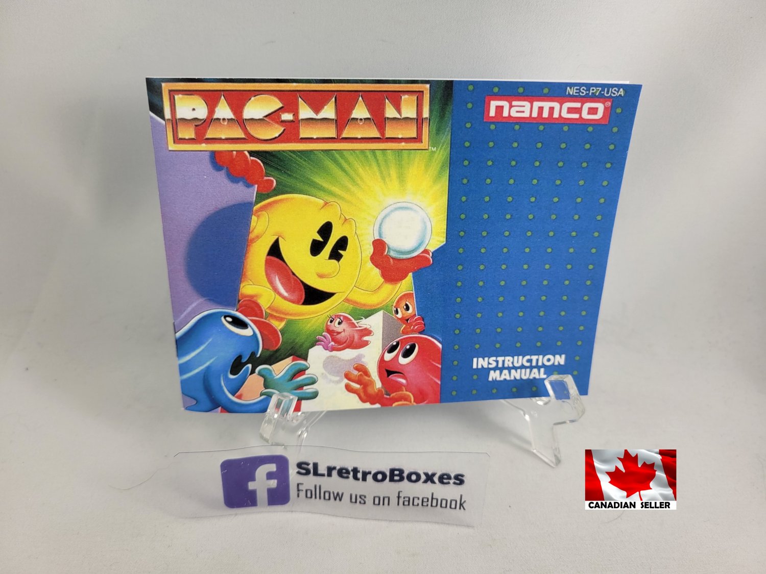 MANUAL NES - PAC-MAN NAMCO - Nintendo Replacement Instruction Manual ...