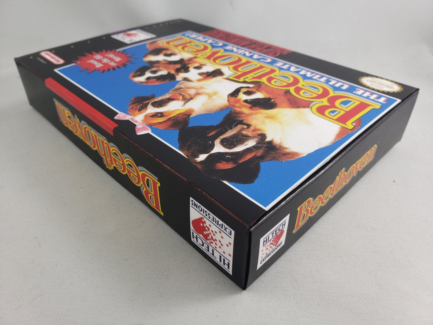 BEETHOVEN - SNES, Super Nintendo Custom Box optional w/ Insert Tray & PVC Protector