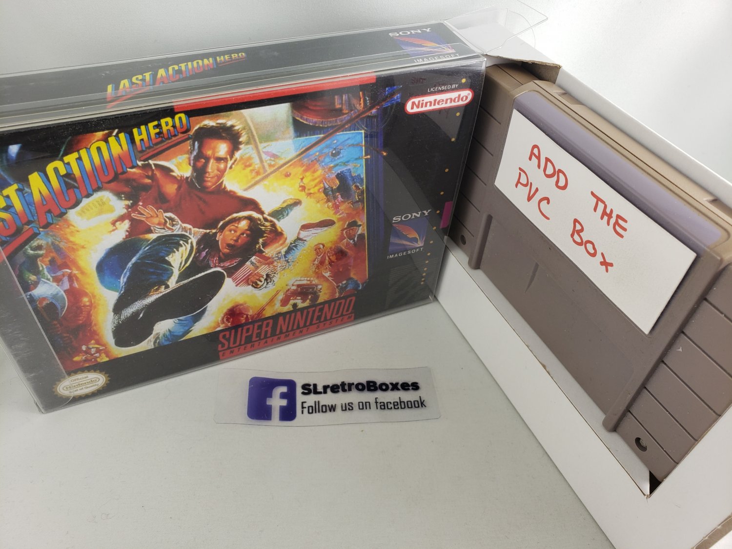 LAST ACTION HERO - SNES, Super Nintendo Custom replacement Box optional ...