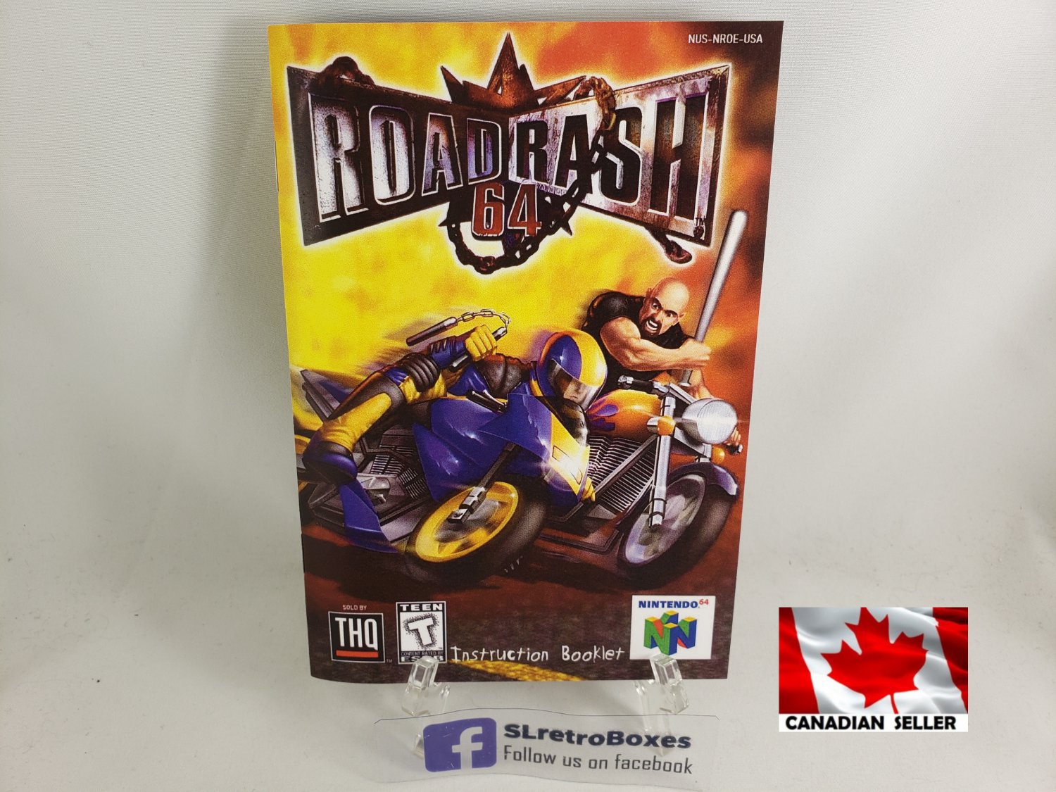 MANUAL N64 - ROAD RASH 64 - Nintendo64 Replacement Instruction Manual ...