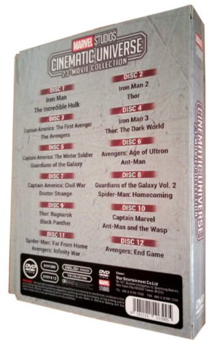 Marvel Studios Cinematic Universe 23-MOVIE Collection (12-Disc, DVD)