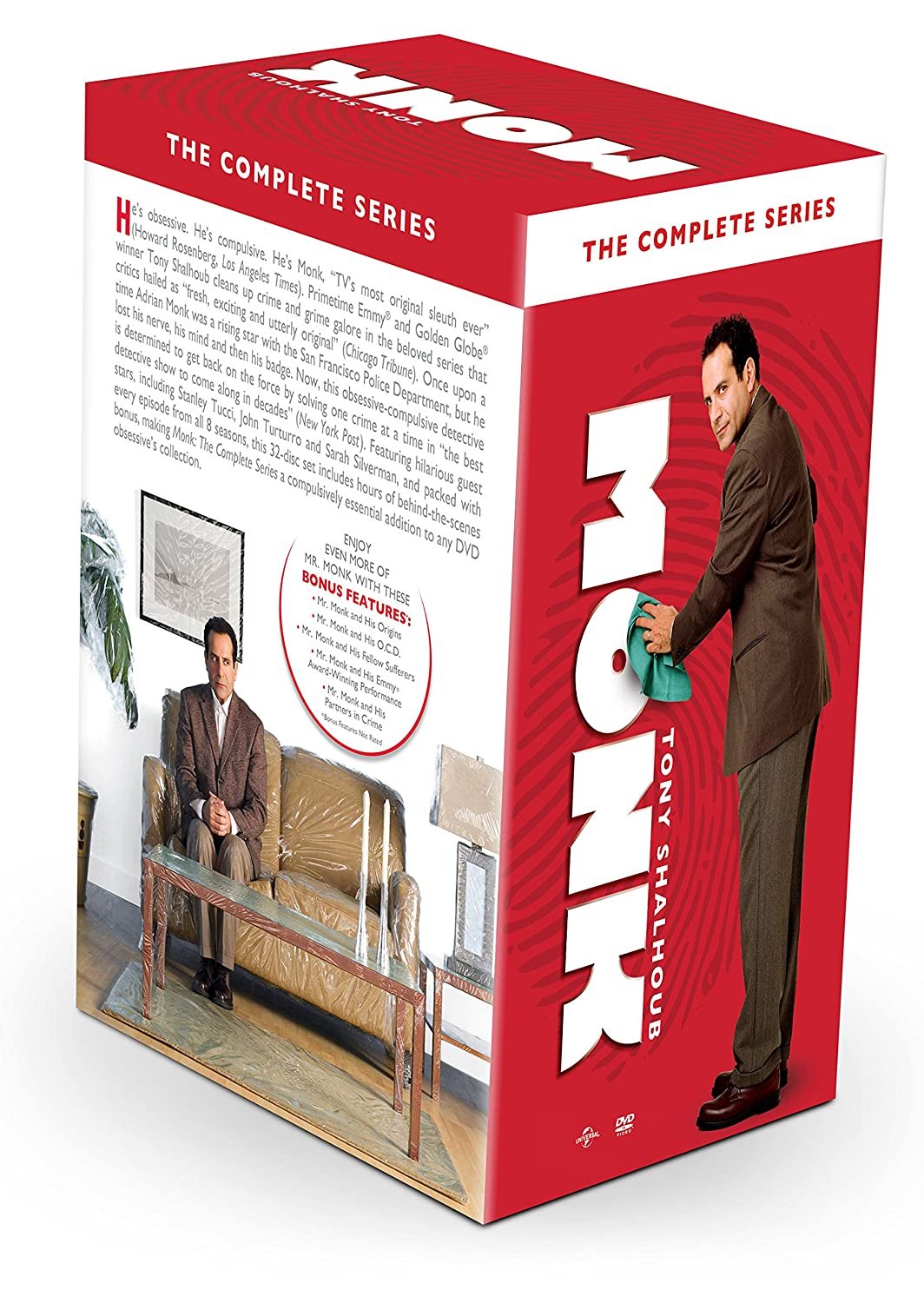 Monk The Complete Series (DVD, 2020) Seasons (1-8) 32-Disc Set Brand ...