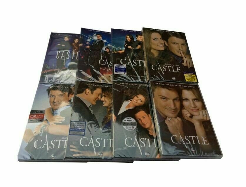 Castle Complete Series Seasons 1 - 8 1 2 3 4 5 6 7 8 Season DVD Set New
