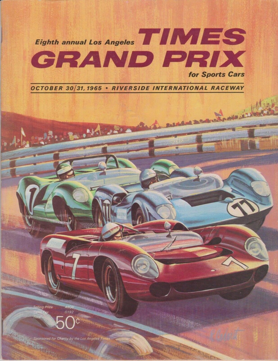 8th Annual Times Grand Prix Program Riverside Int'l Raceway October 31 ...